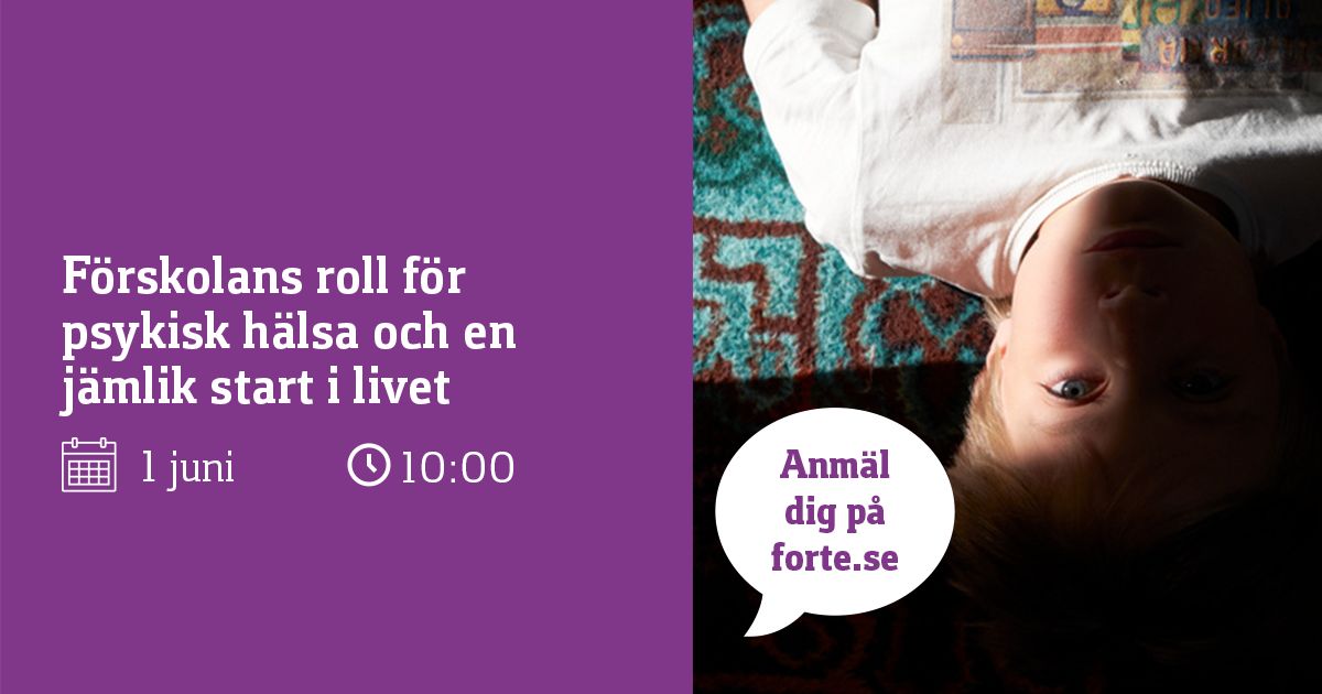 Sofia Knüppel on LinkedIn: Webbinarium: Förskolans roll för psykisk ... Sofia Knüppel on LinkedIn: Webbinarium: Förskolans roll för psykisk ...