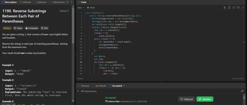 Ashima Pillai on LinkedIn: #day17 #leetcode #algorithm #problemsolving ... Ashima Pillai on LinkedIn: #day17 #leetcode #algorithm #problemsolving ...