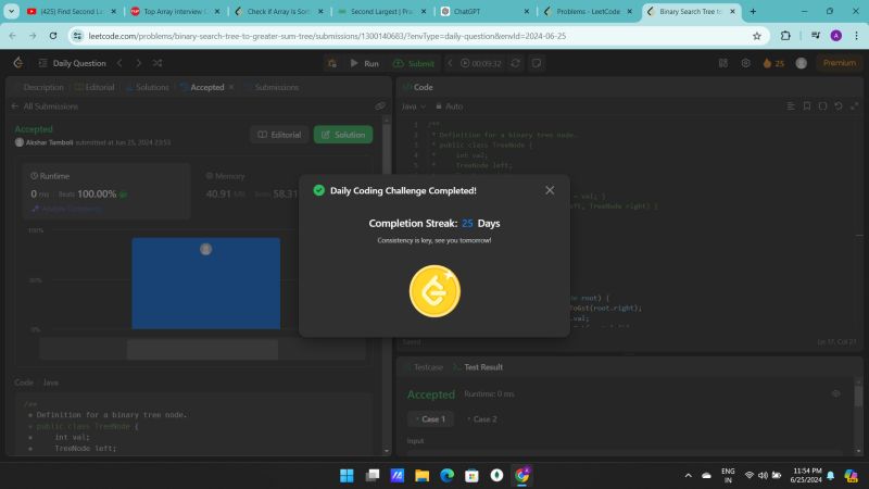 Akshar Tamboli on LinkedIn: #day16 #100daysofcoding #leetcode Akshar Tamboli on LinkedIn: #day16 #100daysofcoding #leetcode