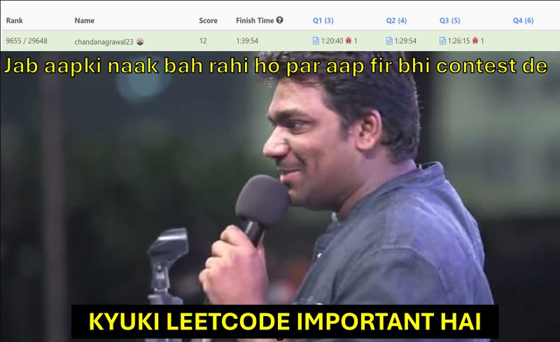 Chandan Agrawal on LinkedIn: #meme #coding #leetcode #dsa | 38 comments Chandan Agrawal on LinkedIn: #meme #coding #leetcode #dsa | 38 comments