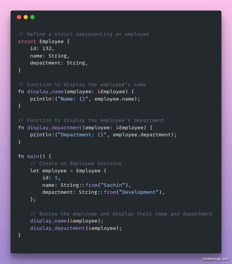 Sachin Borse on LinkedIn: #rust #rustlang #programming #borrowing # ... Sachin Borse on LinkedIn: #rust #rustlang #programming #borrowing # ...