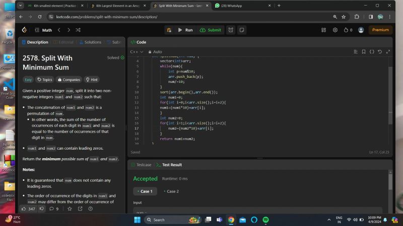 Khushi Kashyap on LinkedIn: #15thday #100dayscodingchallange #leetcode ... Khushi Kashyap on LinkedIn: #15thday #100dayscodingchallange #leetcode ...