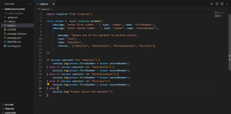 Sahil Kumar on LinkedIn: #typescript #calculator #coding #npm #github # ... Sahil Kumar on LinkedIn: #typescript #calculator #coding #npm #github # ...
