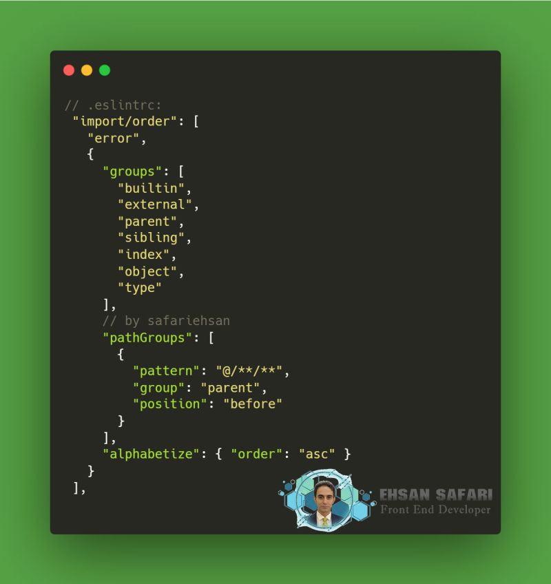 Ehsan Safari on LinkedIn: #import_order #eslint #javascript #typescript ... Ehsan Safari on LinkedIn: #import_order #eslint #javascript #typescript ...