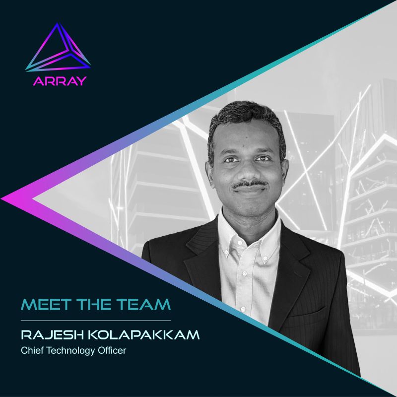 ARRAY INNOVATION on LinkedIn: Introducing our CTO, Rajesh K.. Rajesh ... ARRAY INNOVATION on LinkedIn: Introducing our CTO, Rajesh K.. Rajesh ...
