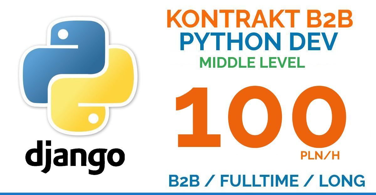 Dariusz Kieda na LinkedIn: 👉PYTHON DEV - MIDDLE ️ ️ ️ 👉BACKEND ... Dariusz Kieda na LinkedIn: 👉PYTHON DEV - MIDDLE ️ ️ ️ 👉BACKEND ...