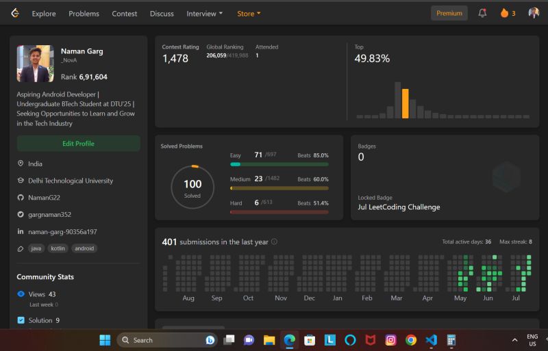 Naman Garg on LinkedIn: #leetcode #codingjourney #problemsolving # ... Naman Garg on LinkedIn: #leetcode #codingjourney #problemsolving # ...