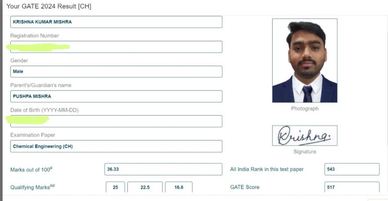 Krishna Kumar Mishra on LinkedIn: Getting this result in your 3rd year ... Krishna Kumar Mishra on LinkedIn: Getting this result in your 3rd year ...