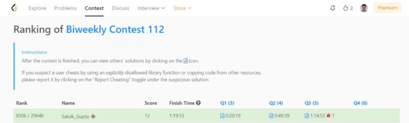Satvik Gupta on LinkedIn: #leetcode #codingcontest #problemsolving # ... Satvik Gupta on LinkedIn: #leetcode #codingcontest #problemsolving # ...
