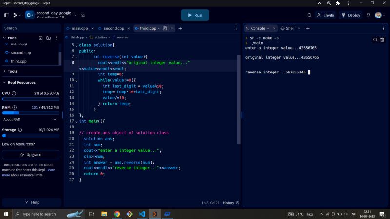 kundan kumar on LinkedIn: #dsachallenge #beginner #cpp kundan kumar on LinkedIn: #dsachallenge #beginner #cpp