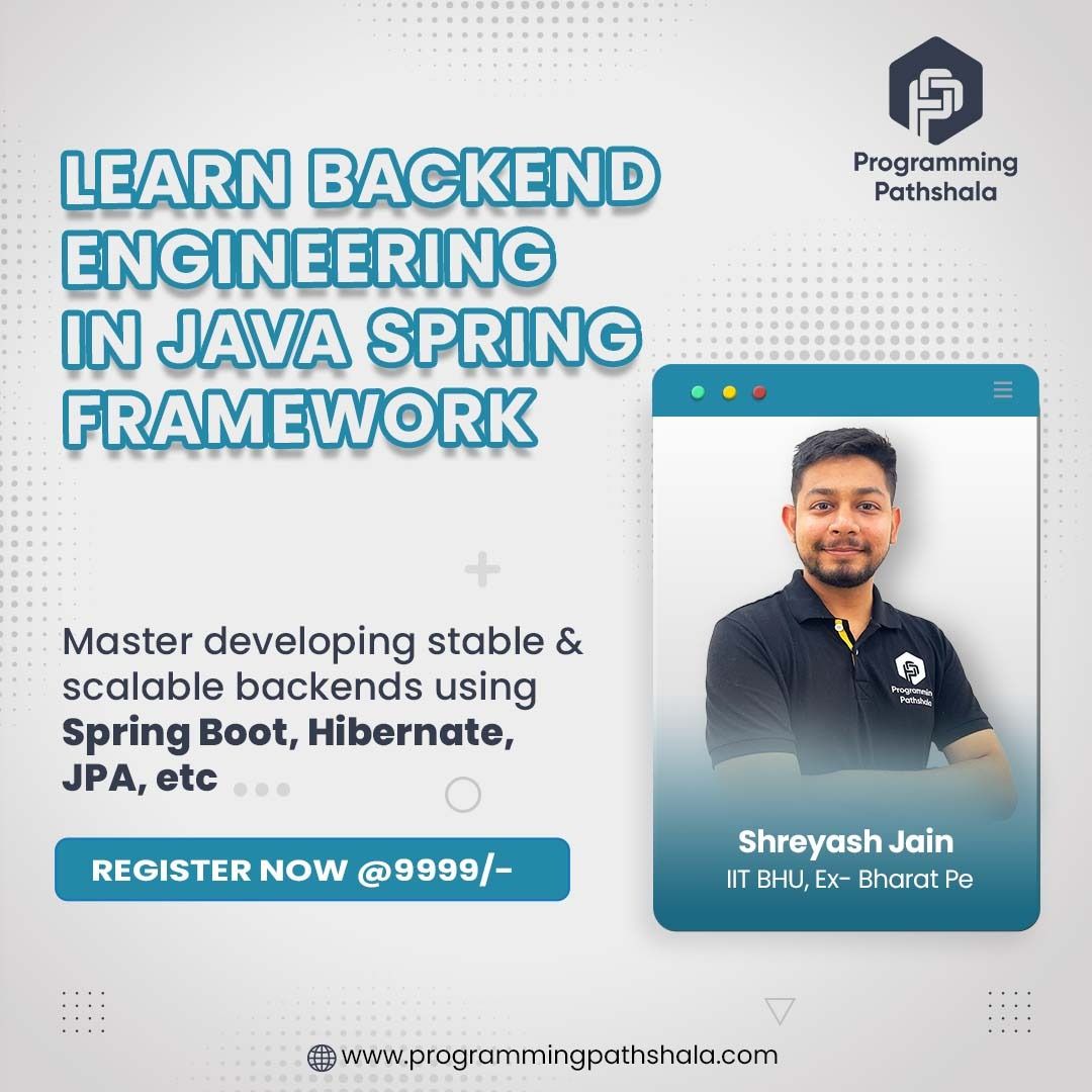 Programming Pathshala on LinkedIn: #java #springboot Programming Pathshala on LinkedIn: #java #springboot