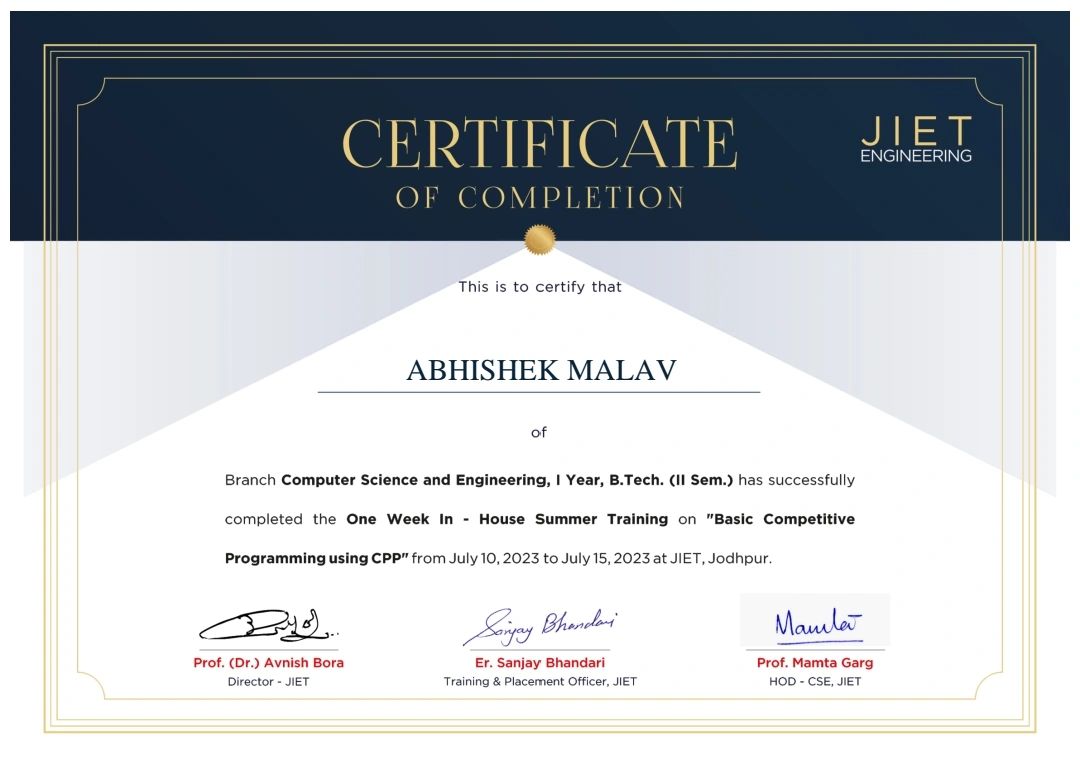 Abhishek malav on LinkedIn: #competitiveprogramming #cplusplus # ... Abhishek malav on LinkedIn: #competitiveprogramming #cplusplus # ...