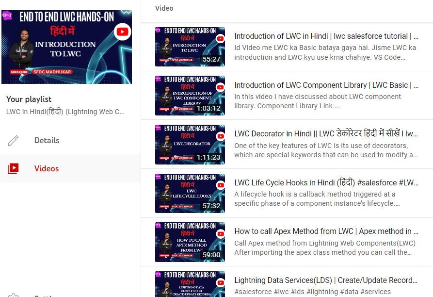SFDC Madhukar on LinkedIn: #lwc #hindi #like #share #youtube #lwc # ... SFDC Madhukar on LinkedIn: #lwc #hindi #like #share #youtube #lwc # ...