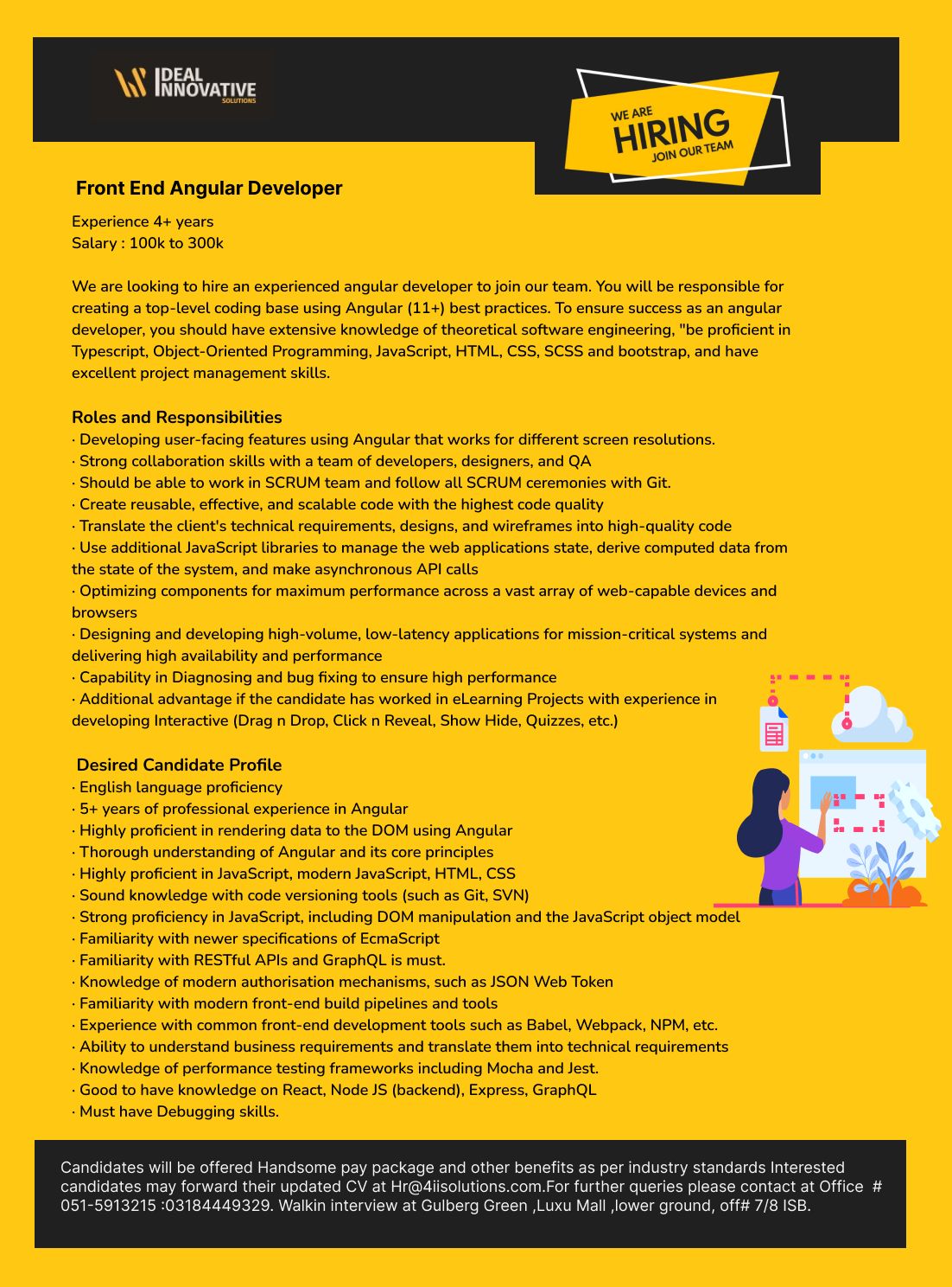 Muhammad Bilal Sadiq on LinkedIn: We are Hiring Front End Angular Developer Muhammad Bilal Sadiq on LinkedIn: We are Hiring Front End Angular Developer