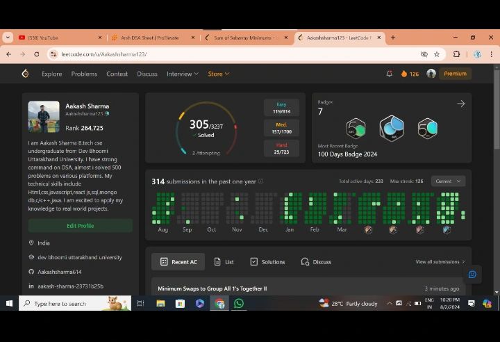 Aakash Sharma on LinkedIn: #codingjourney #leetcode #connections # ... Aakash Sharma on LinkedIn: #codingjourney #leetcode #connections # ...