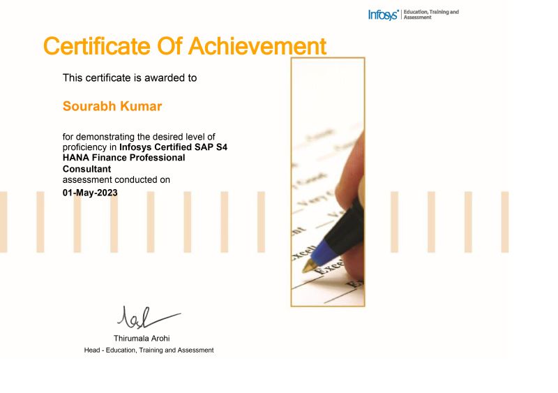 Sourabh Kumar on LinkedIn: #sap #finance #infosys #saphana Sourabh Kumar on LinkedIn: #sap #finance #infosys #saphana