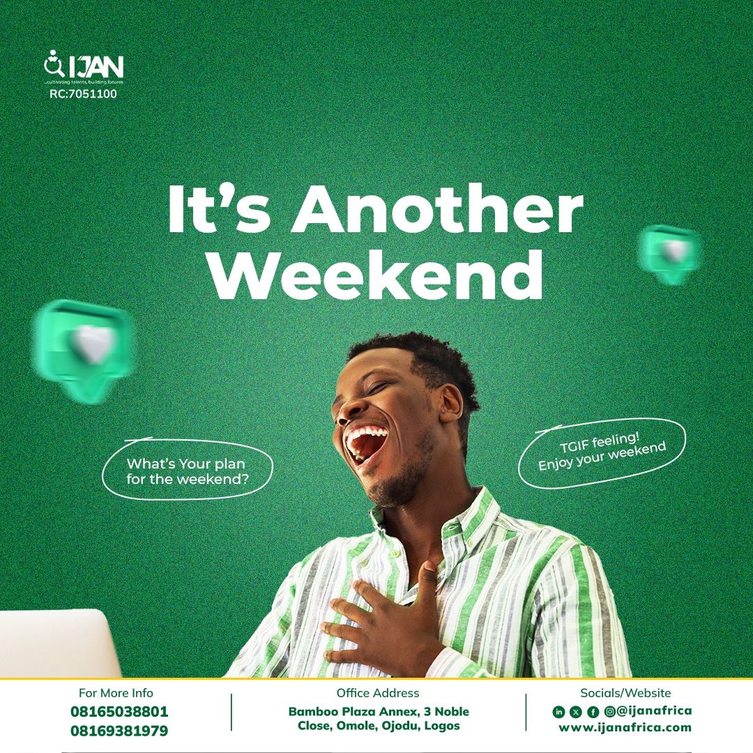IJAN AFRICA on LinkedIn: What are your plans for the weekend? Why don’t ... IJAN AFRICA on LinkedIn: What are your plans for the weekend? Why don’t ...