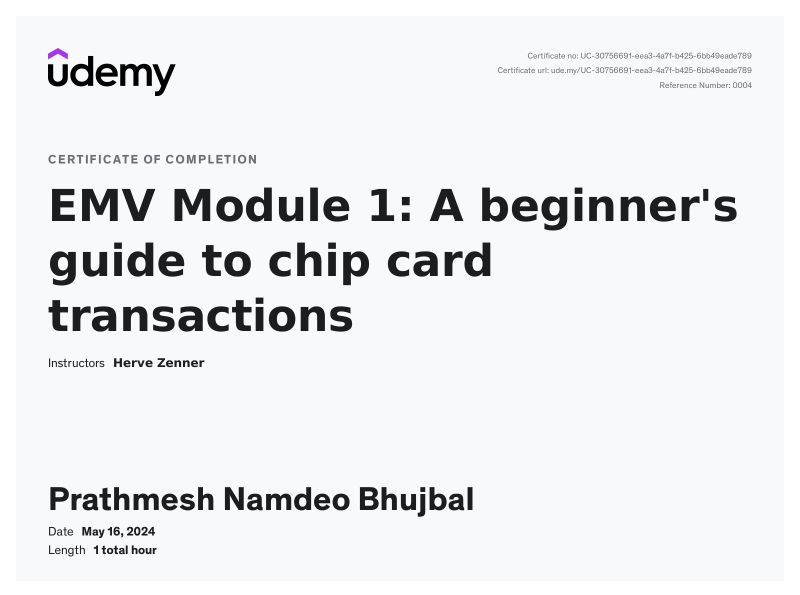 Prathmesh Bhujbal on LinkedIn: #emvtraining #fintech #securepayments # ... Prathmesh Bhujbal on LinkedIn: #emvtraining #fintech #securepayments # ...