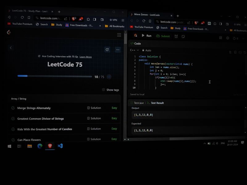 Signed 2 LeetCode 75 problems | Sarthak Kulkarni posted on the topic ... Signed 2 LeetCode 75 problems | Sarthak Kulkarni posted on the topic ...