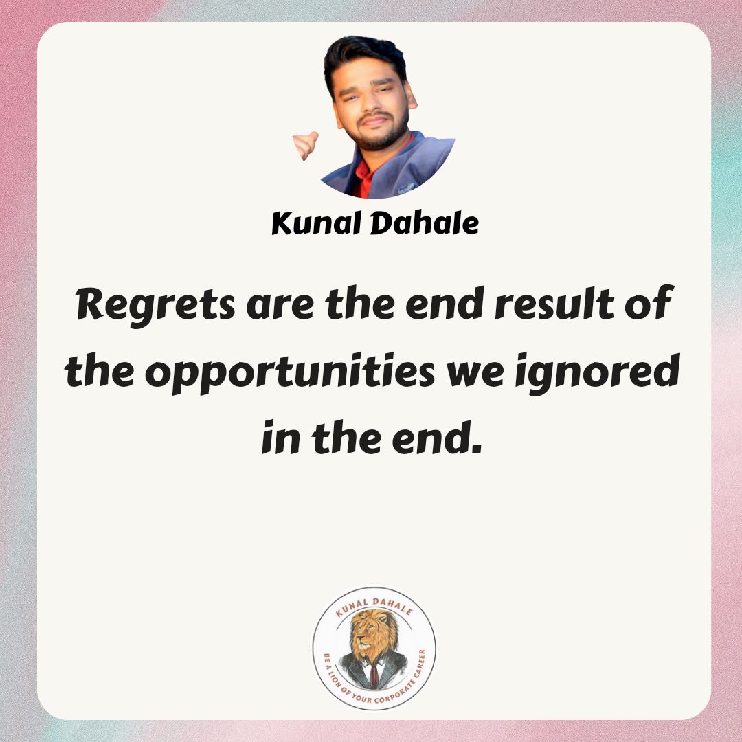 Kunal Dahale on LinkedIn: #careeradvice #embraceopportunities # ... Kunal Dahale on LinkedIn: #careeradvice #embraceopportunities # ...
