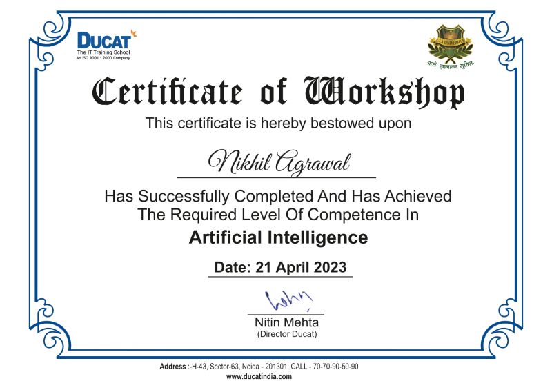 Nikhil Agrawal on LinkedIn: #university #artificialintelligence # ... Nikhil Agrawal on LinkedIn: #university #artificialintelligence # ...