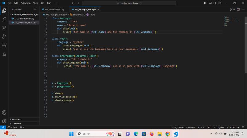 Govind Rajpoot on LinkedIn: #python #inheritance #oop #learningjourney ... Govind Rajpoot on LinkedIn: #python #inheritance #oop #learningjourney ...