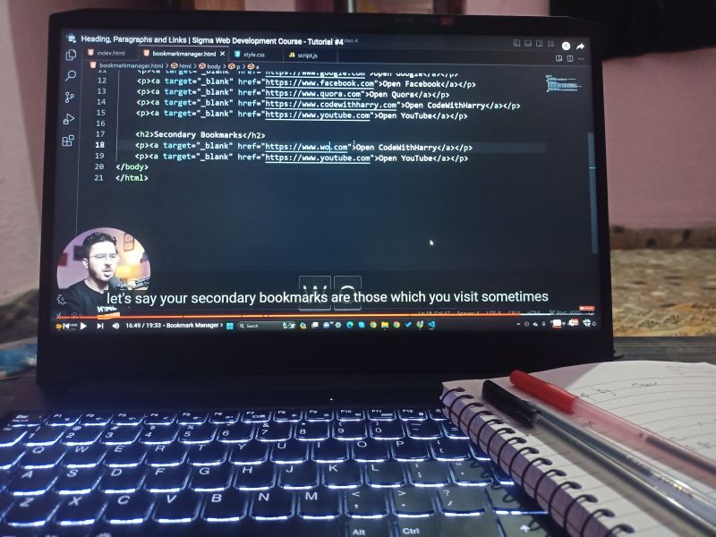Pratham Nikhare on LinkedIn: Day-3 web development journey Pratham Nikhare on LinkedIn: Day-3 web development journey