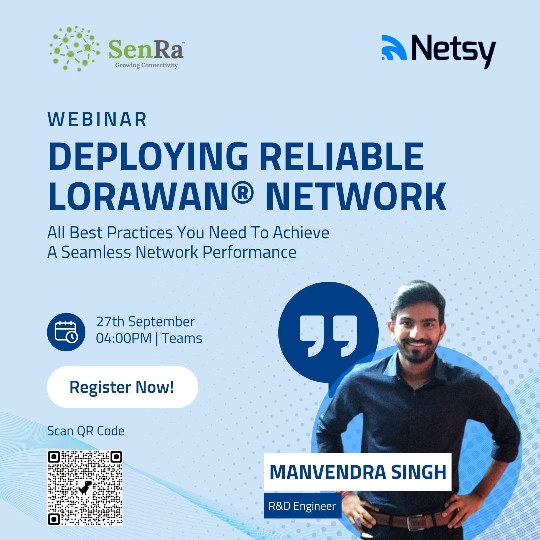 Introducing LoRaWAN® webinar series | Manvendra Singh posted on the ... Introducing LoRaWAN® webinar series | Manvendra Singh posted on the ...