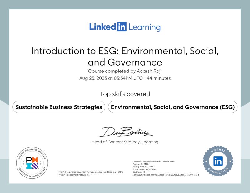 Adarsh Raj on LinkedIn: Certificate of Completion Adarsh Raj on LinkedIn: Certificate of Completion