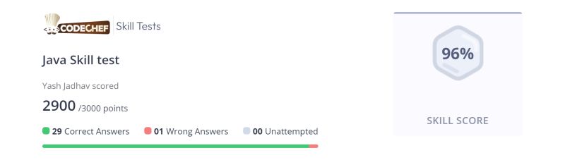 Yash Jadhav on LinkedIn: #java #codechef #professionalgrowth # ... Yash Jadhav on LinkedIn: #java #codechef #professionalgrowth # ...
