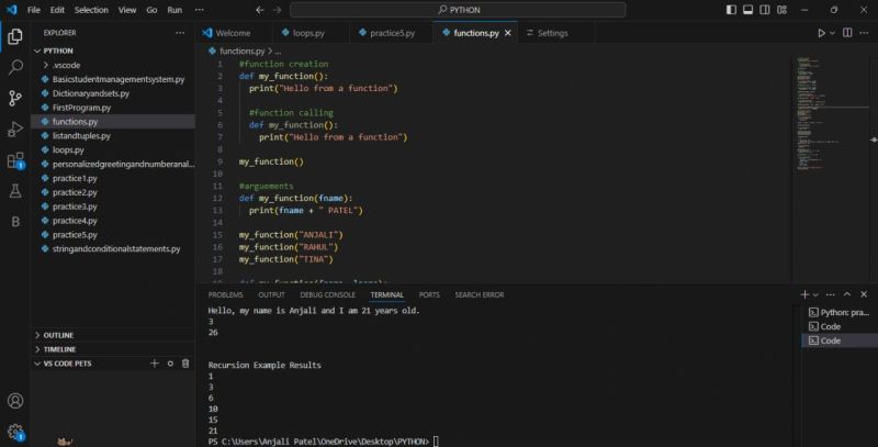 Anjali Patel on LinkedIn: #python #coding #programming #learningjourney Anjali Patel on LinkedIn: #python #coding #programming #learningjourney