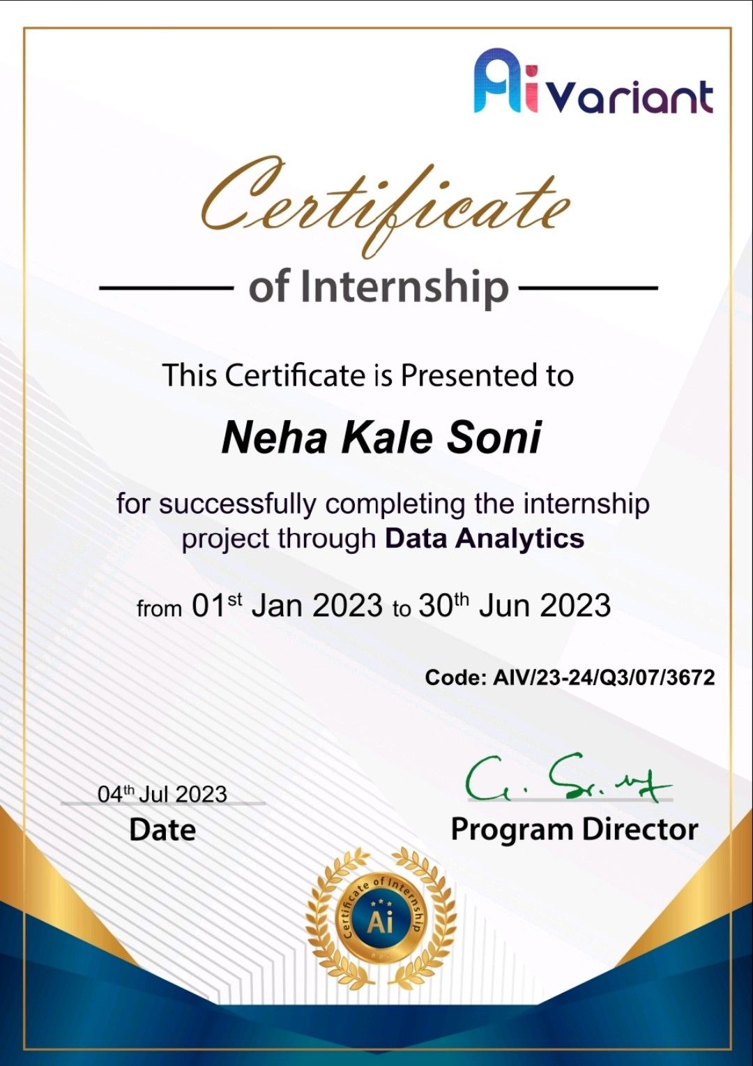 Neha Kale - Soni on LinkedIn: I am glad to share that I have ... Neha Kale - Soni on LinkedIn: I am glad to share that I have ...