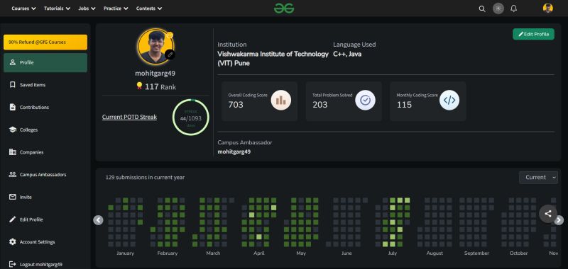 Mohit Garg on LinkedIn: #coding #geeksforgeeks #dsa #problemsolving # ... Mohit Garg on LinkedIn: #coding #geeksforgeeks #dsa #problemsolving # ...