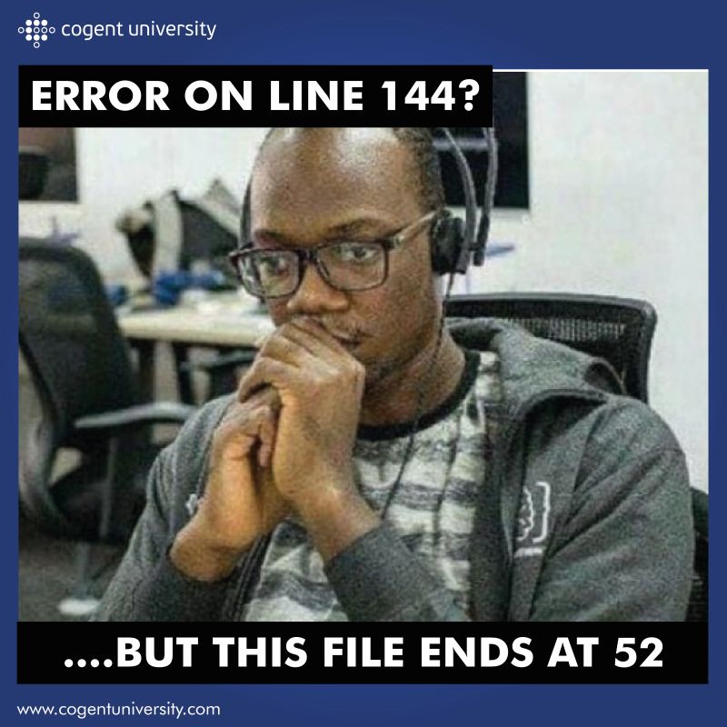 Cogent University on LinkedIn: #cogentuniversity #codinghumor #devlife ... Cogent University on LinkedIn: #cogentuniversity #codinghumor #devlife ...