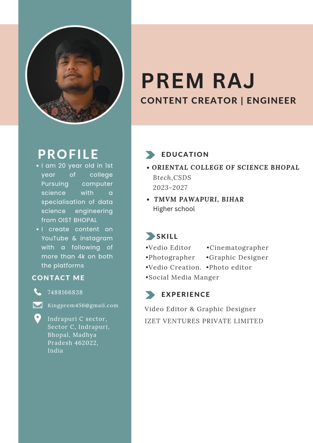 Prem Raj on LinkedIn: #careerbeginnings #resumebuilding #firststeps Prem Raj on LinkedIn: #careerbeginnings #resumebuilding #firststeps