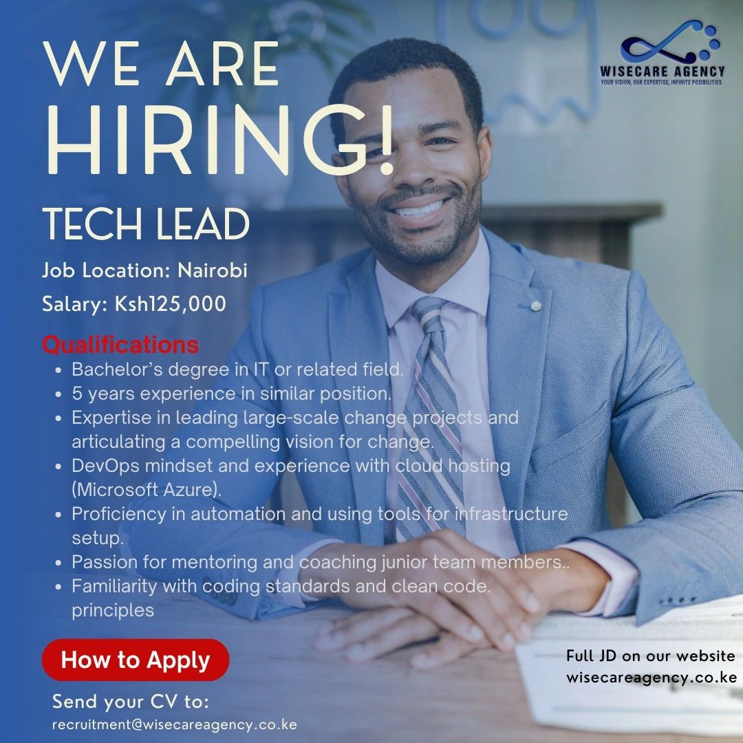 Priscah Nyambura (CHRP-K) on LinkedIn: #techlead #innovation #techjobs ... Priscah Nyambura (CHRP-K) on LinkedIn: #techlead #innovation #techjobs ...