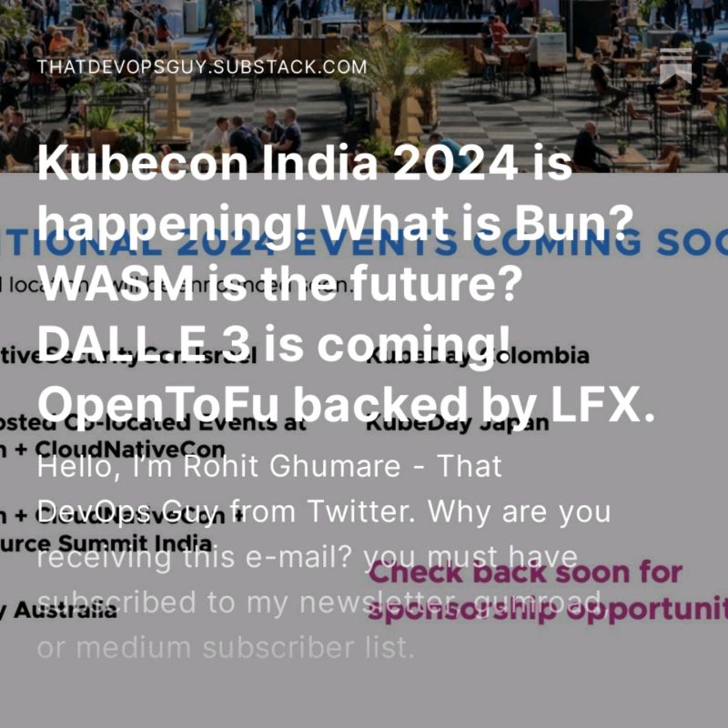 Rohit Ghumare on LinkedIn: #devops #devrel #developeradvocate #newpost ... Rohit Ghumare on LinkedIn: #devops #devrel #developeradvocate #newpost ...