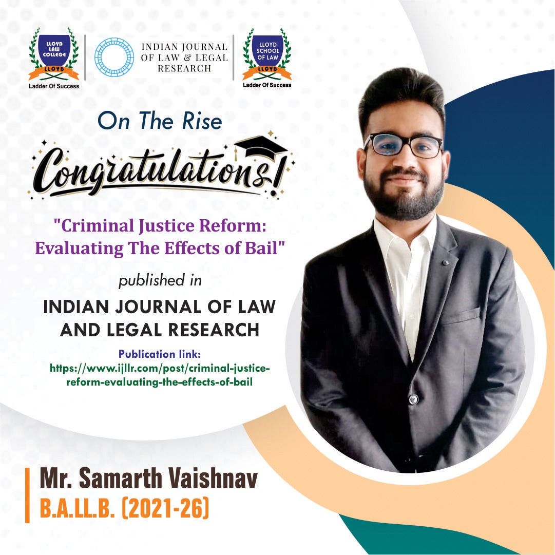 Lloyd Law College - India on LinkedIn: #congratulation #publish # ... Lloyd Law College - India on LinkedIn: #congratulation #publish # ...
