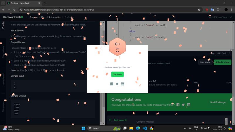 Karan Gupta on LinkedIn: #coding #cplusplus #hackerrank Karan Gupta on LinkedIn: #coding #cplusplus #hackerrank