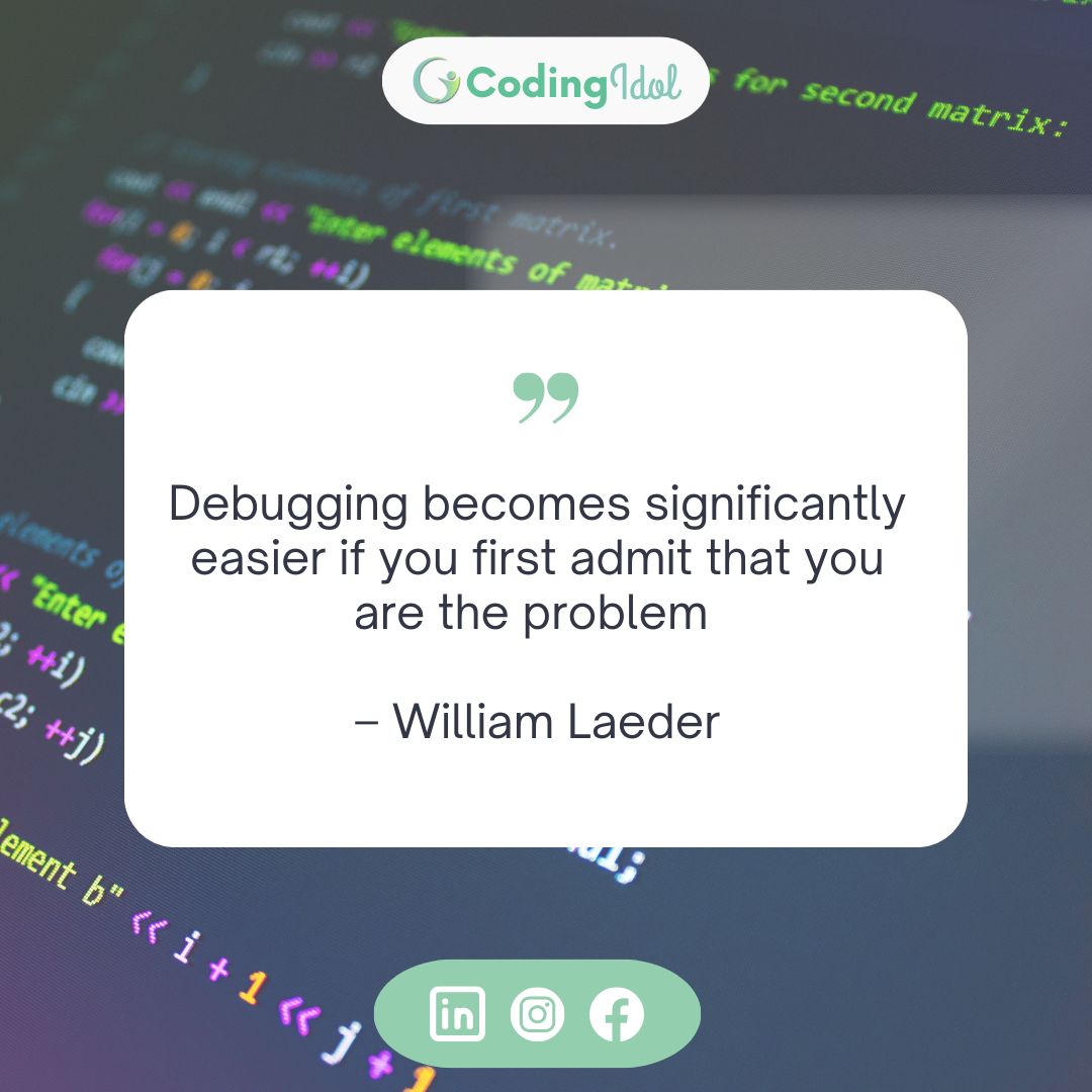 CodingIdol on LinkedIn: #codingquote #selfimprovement CodingIdol on LinkedIn: #codingquote #selfimprovement