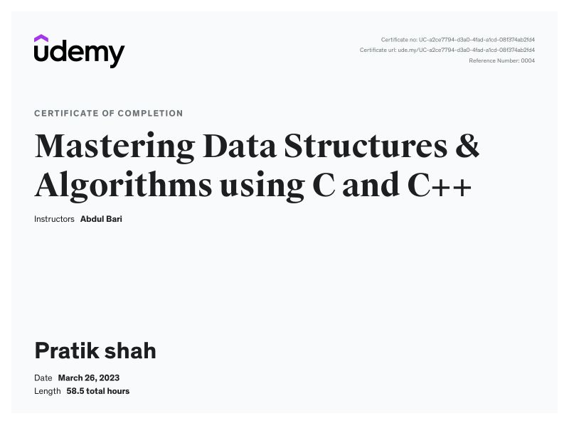 Pratik Shah on LinkedIn: #datastructures #algorithms #programmingjourney Pratik Shah on LinkedIn: #datastructures #algorithms #programmingjourney