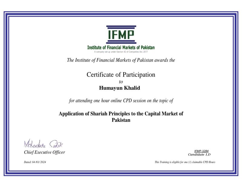Humayun Khalid Qurashi - CMFD,CAMLP (IFMP) on LinkedIn: #islamicfinance ... Humayun Khalid Qurashi - CMFD,CAMLP (IFMP) on LinkedIn: #islamicfinance ...