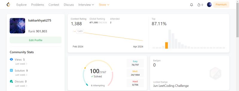 Khyati Kakkar on LinkedIn: #coding #leetcode #100questions #programming ... Khyati Kakkar on LinkedIn: #coding #leetcode #100questions #programming ...