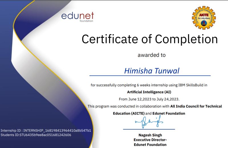 Himisha Tunwal on LinkedIn: #connections #certificateofcompletion # ... Himisha Tunwal on LinkedIn: #connections #certificateofcompletion # ...