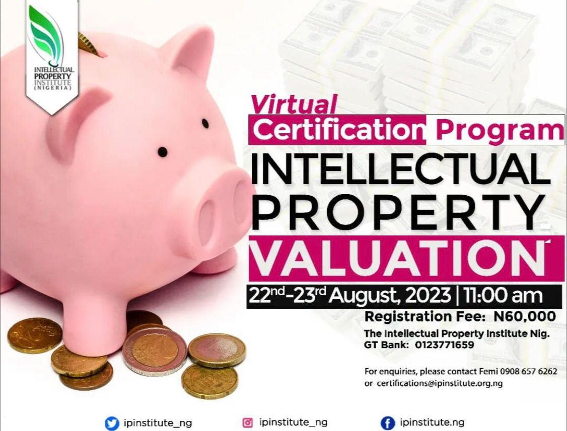 Intellectual Property Institute (Nigeria) on LinkedIn: Register for the ... Intellectual Property Institute (Nigeria) on LinkedIn: Register for the ...