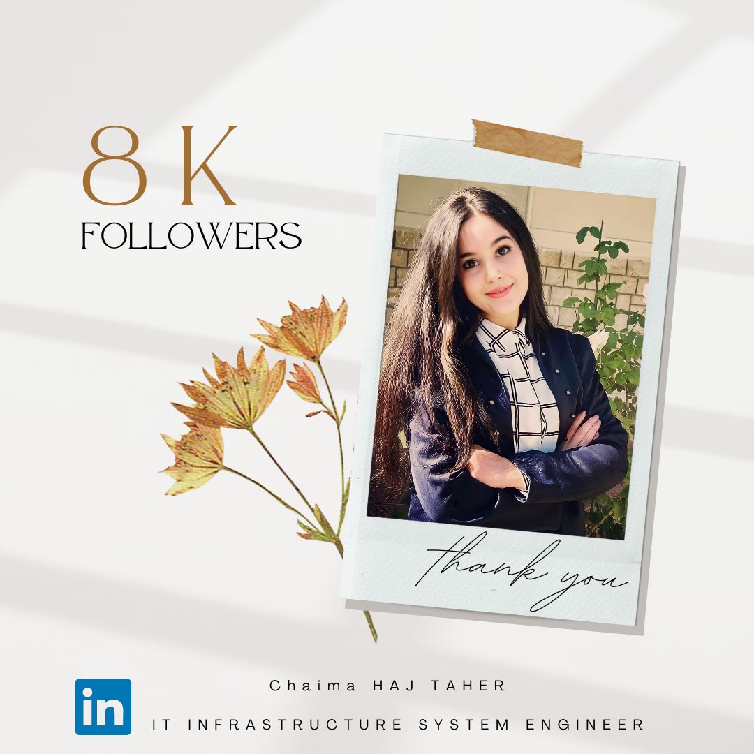 Chaima Haj Taher on LinkedIn: #linkedin #community #milestone # ... Chaima Haj Taher on LinkedIn: #linkedin #community #milestone # ...