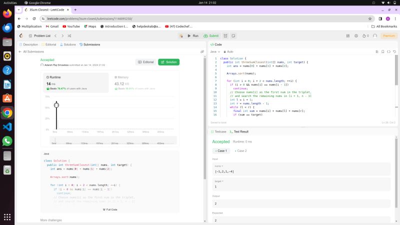 Completed day34 of #365daysofcode on Leetcode | Adarsh raj srivastwa ... Completed day34 of #365daysofcode on Leetcode | Adarsh raj srivastwa ...