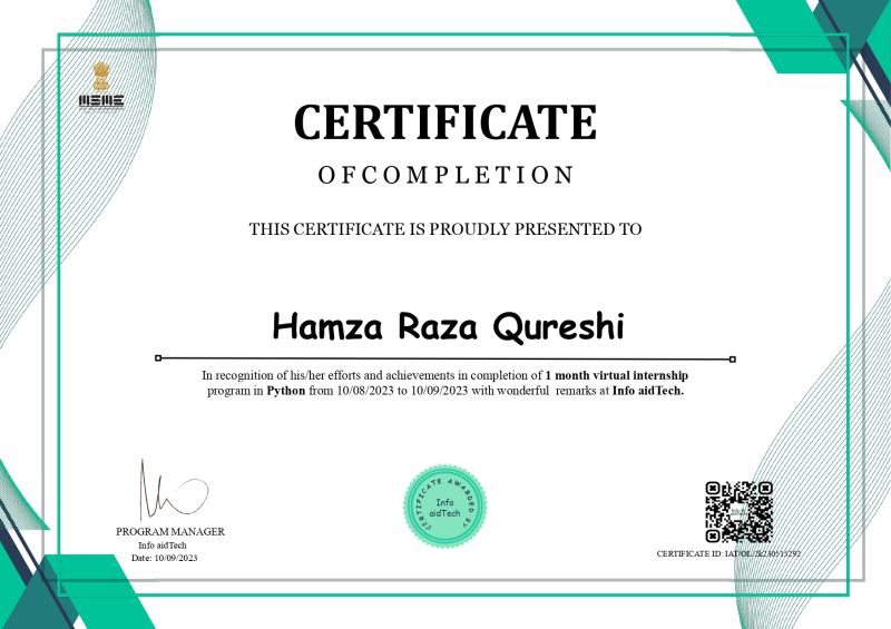 Hamza Raza Qureshi on LinkedIn: #infoaidtech #github #internship2023 # ... Hamza Raza Qureshi on LinkedIn: #infoaidtech #github #internship2023 # ...