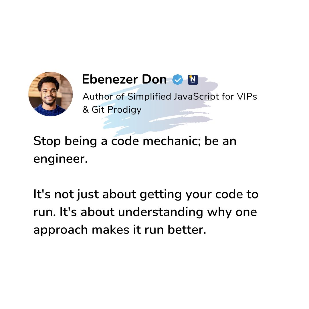 Ebenezer Don on LinkedIn: #softwareengineering #programming #webdevelopment Ebenezer Don on LinkedIn: #softwareengineering #programming #webdevelopment