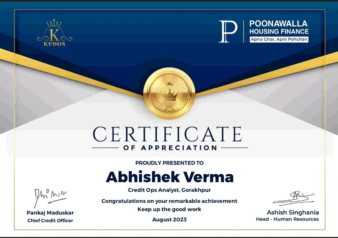 ABHISHEK VERMA on LinkedIn: My First Achievement 💪💪 ABHISHEK VERMA on LinkedIn: My First Achievement 💪💪